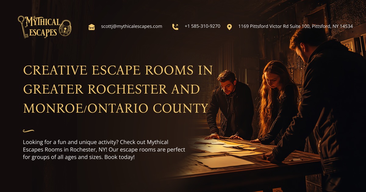 Escape Rooms in Rochester NY - Team Building & Birthday Parties • Mythical Escapes